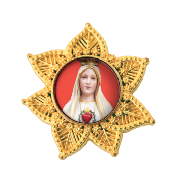 Broche Flor de Maria - Solicite já seu calendário de Nossa Senhora